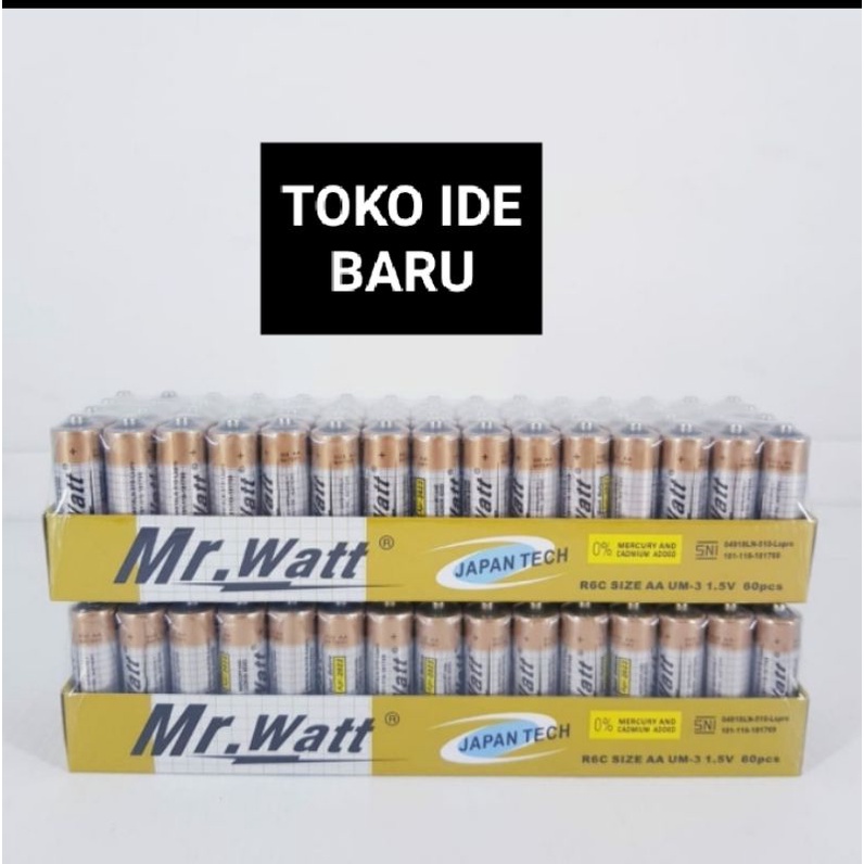 Jual Baterai AA Mr. Watt Harga Per Pcs | Shopee Indonesia