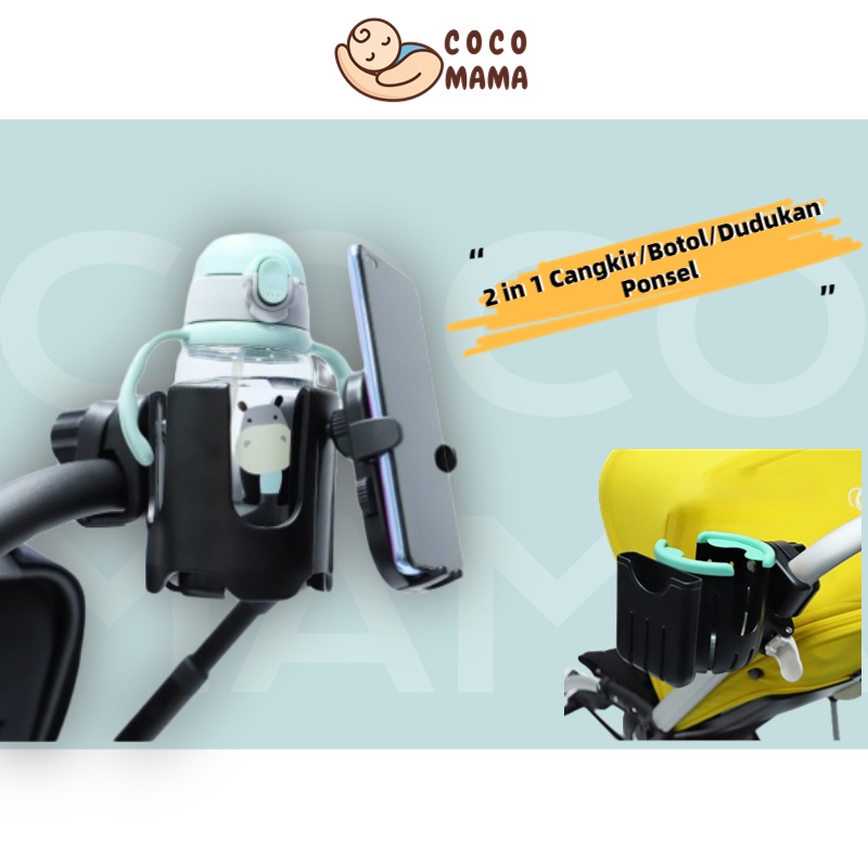 Jual Tempat Cangkir Air Portabel Wadah Ponsel Universal 2-in-1 Kereta ...
