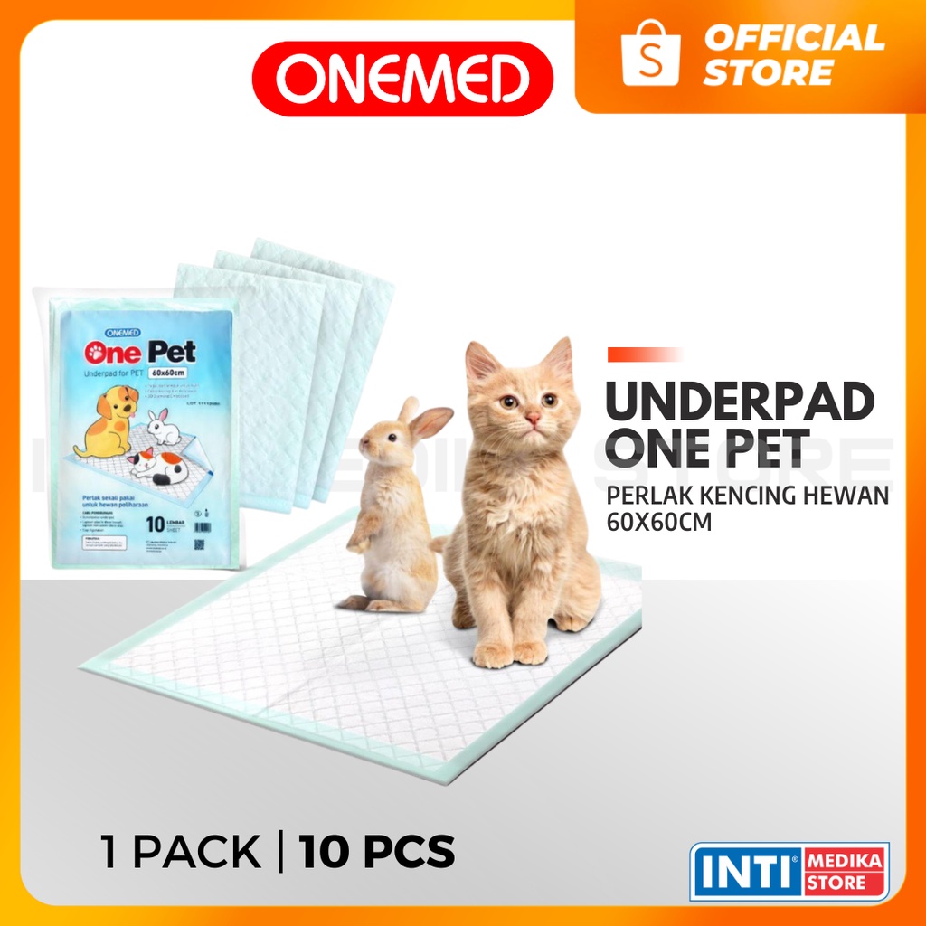 Jual ONEMED - Underpad ONE PET 60x60 cm | Alas Pipis Anjing Kucing ...