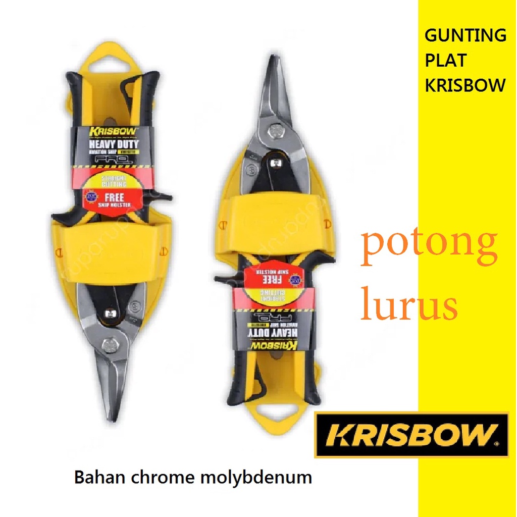 Jual COD KRISBOW Gunting Plat POTONG KIRI KANAN LURUS FIXMAN gunting ...