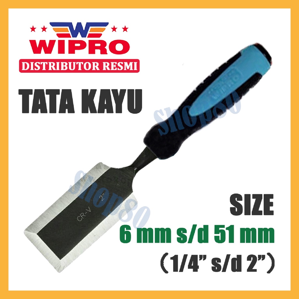 Jual Wipro Tata Kayu Tatah Pahat Wood Chisel 6 8 10 12 16 18 24 32 38 ...