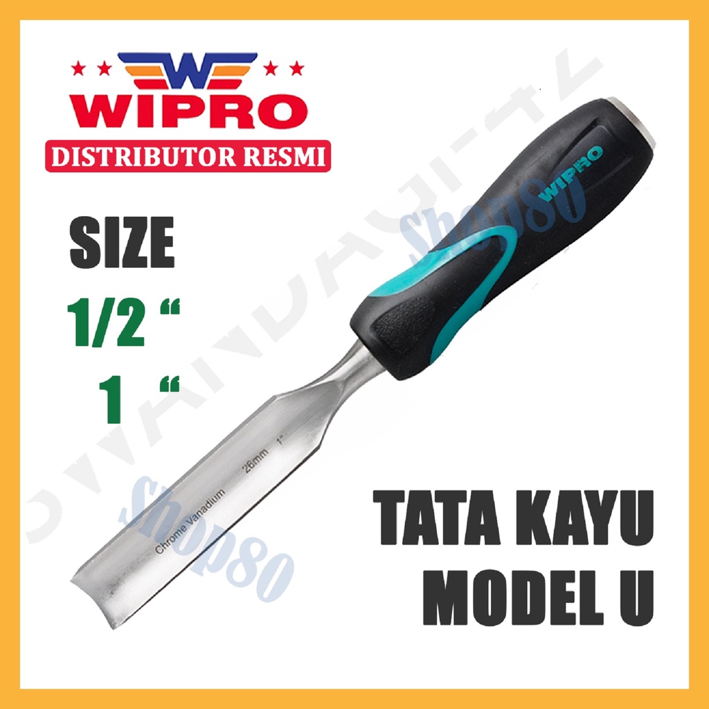 Jual Wipro Tatah Kayu Model U Tata Pahat Lengkung Kuku 1/2" 1" 12 25 mm ...
