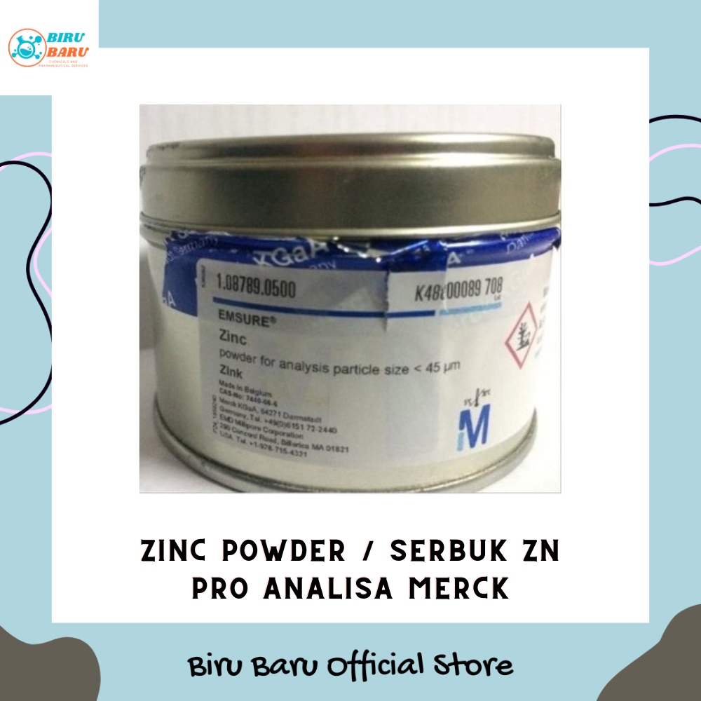 Jual ZINC POWDER / SENG SERBUK / SERBUK ZN PRO ANALISA 50 GRAM MERCK BEST SELLER | Shopee Indonesia