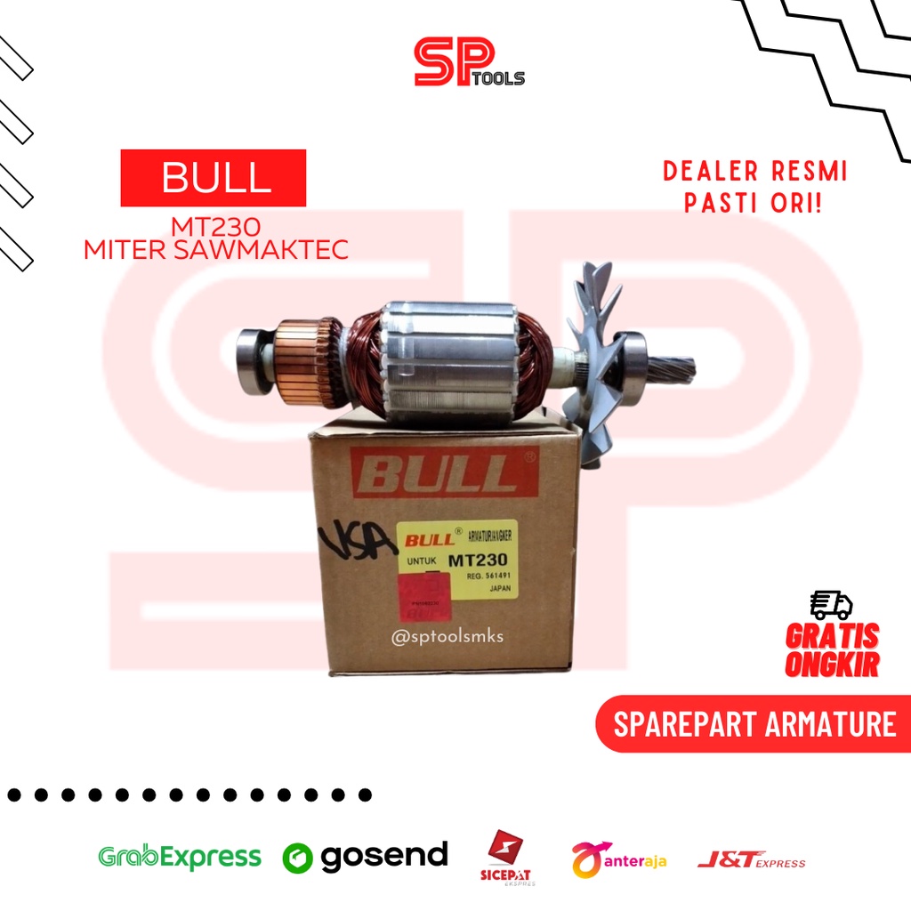 Jual ARMATURE / ANGKER / ANKER MESIN MITER SAW GERGAJI ALUMINIUM MT230 ...