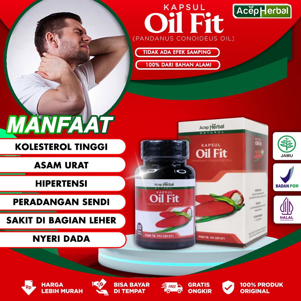 Jual Kapsul Oil Fit Obat Kolesterol Dan Asam Urat Menurunkan Gula Darah ...