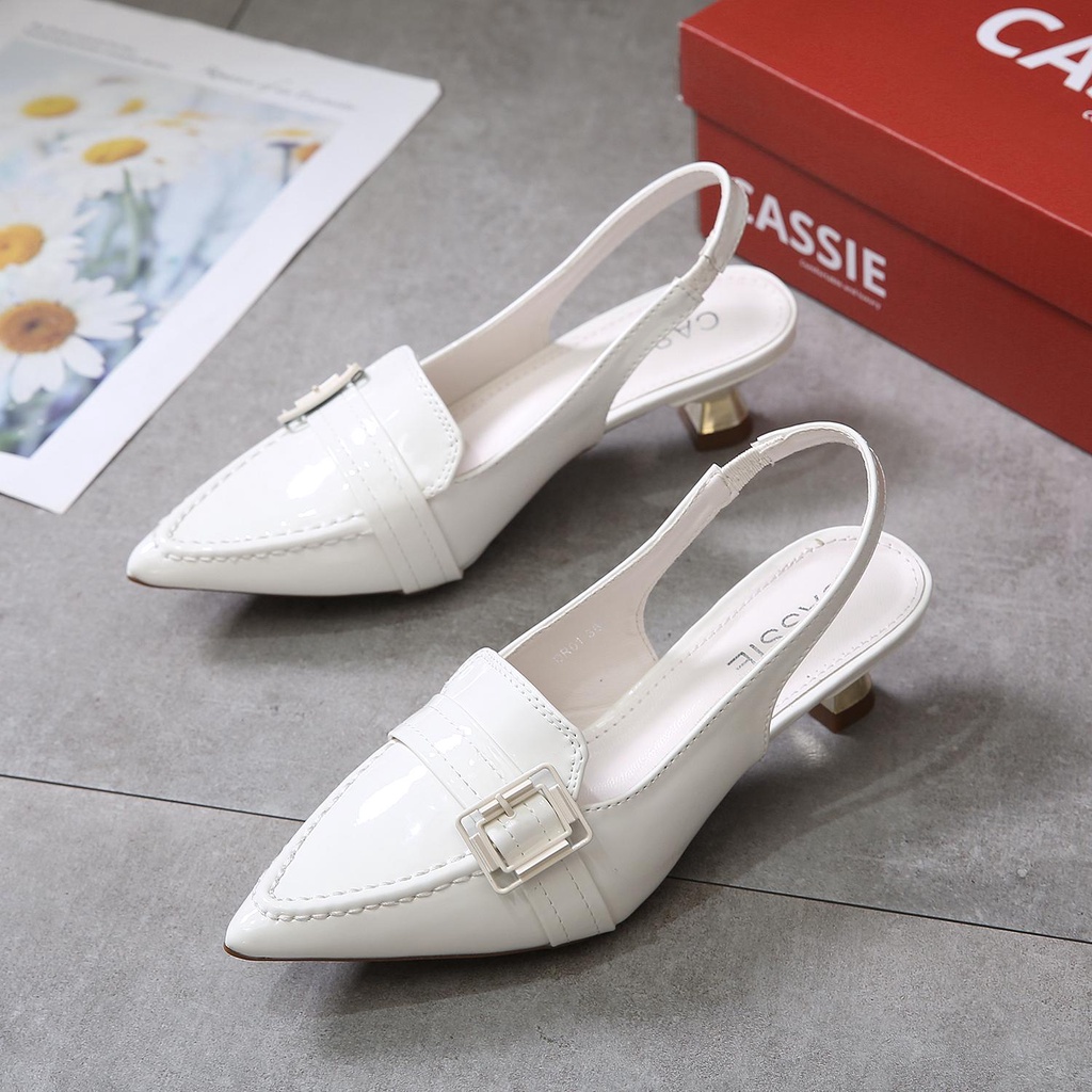 Jual CASSIE sepatu heels wanita import high heels wanita slingback ...