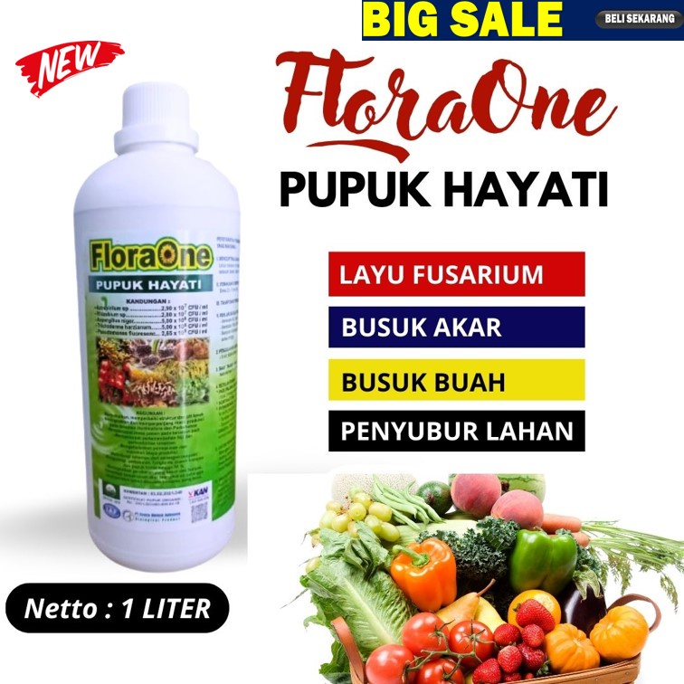 Jual FloraOne Pupuk Hayati, Fungisida Hayati Tricoderma Harzianum Cair 1 Liter | Shopee Indonesia