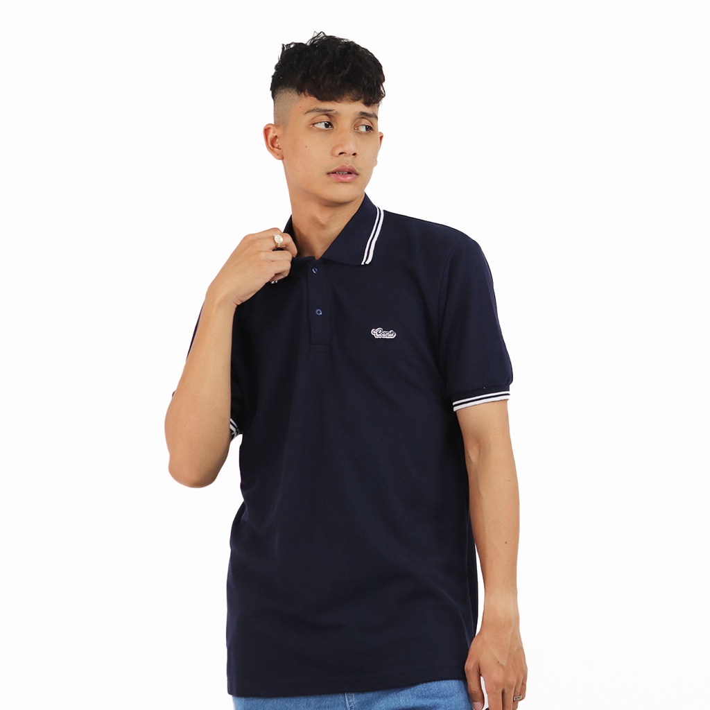 Jual Cosmic T-Shirt Polo Pira LAYMON NAVY Lengan Pendek | Shopee Indonesia