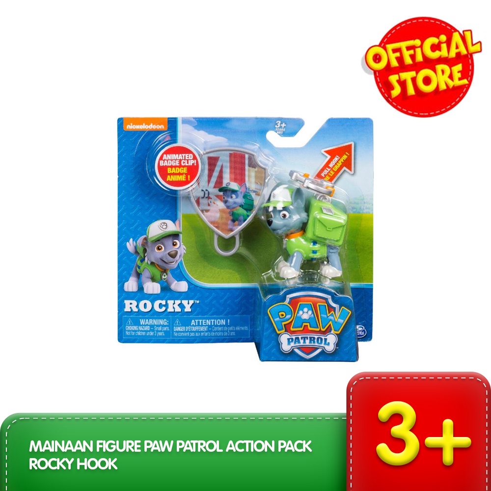 Jual Mainaan Figure PAW PATROL Action Pack ROCKY HOOK | Shopee Indonesia
