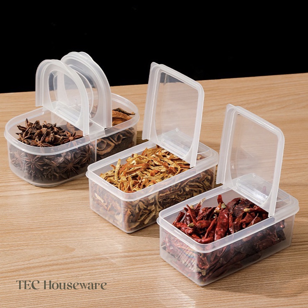 Jual 【TEC】MURA Kotak Makanan Sekat Portable Container Box Plastik ...