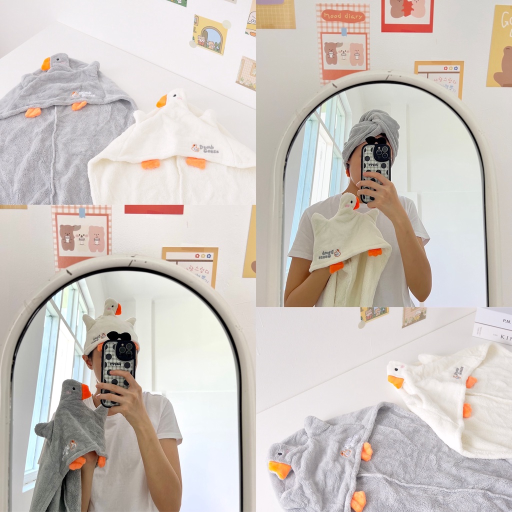 Jual Handuk Rambut Keramas Karakter Duck Bebek | Topi Keramas | Handuk ...