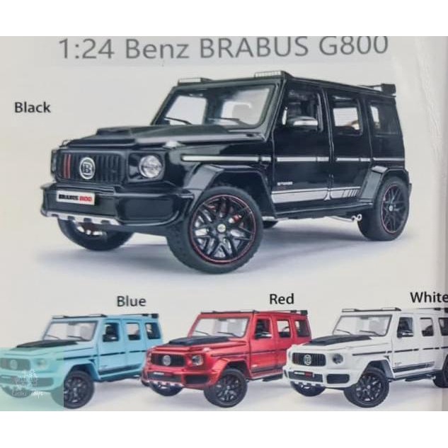 Jual Diecast Mobil Mercy Jeep Brabus Pullback Lampu Suara 1:24 1106 ...