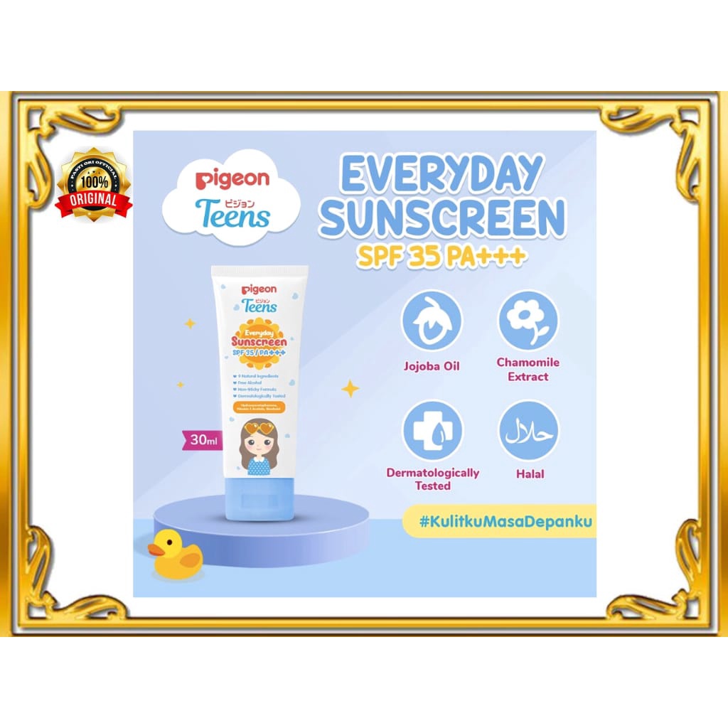Jual PIGEON TEENS EVERYDAY SUNSCREEN SPF 35/PA+++ MELINDUNGI KULIT DARI ...
