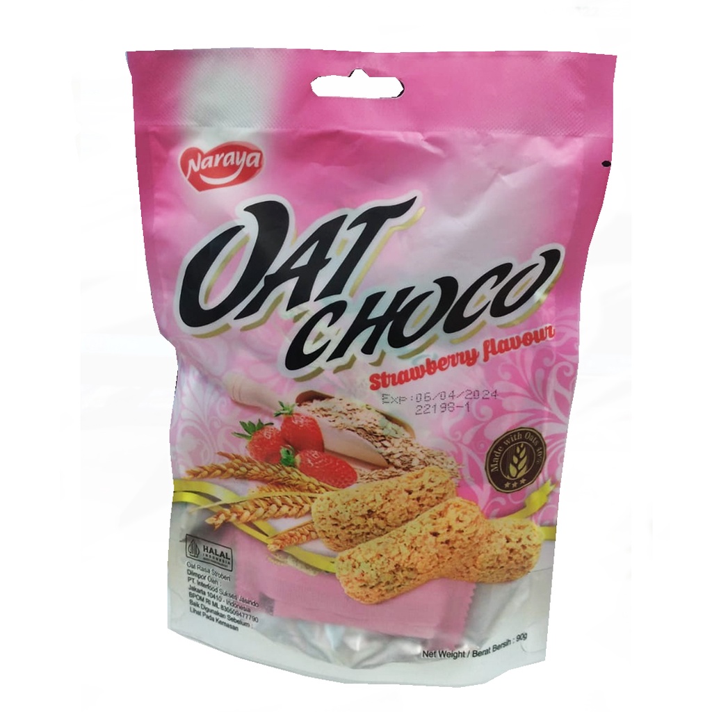 Jual NARAYA OAT CHOCO STRAWBERRY FLAVOUR 90g | Shopee Indonesia