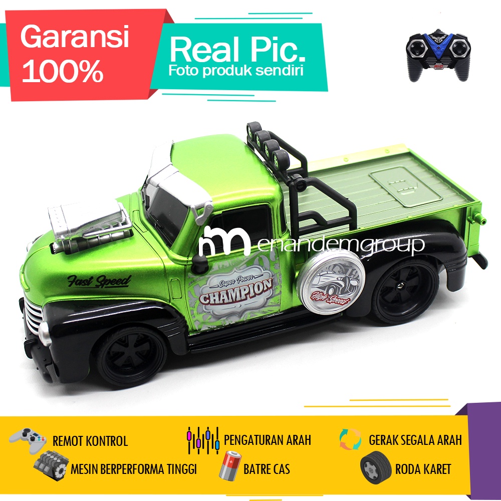 Jual Mainan Mobil Remot Kontrol Rc Truk Double Cabin Extreme Speed Cas ...