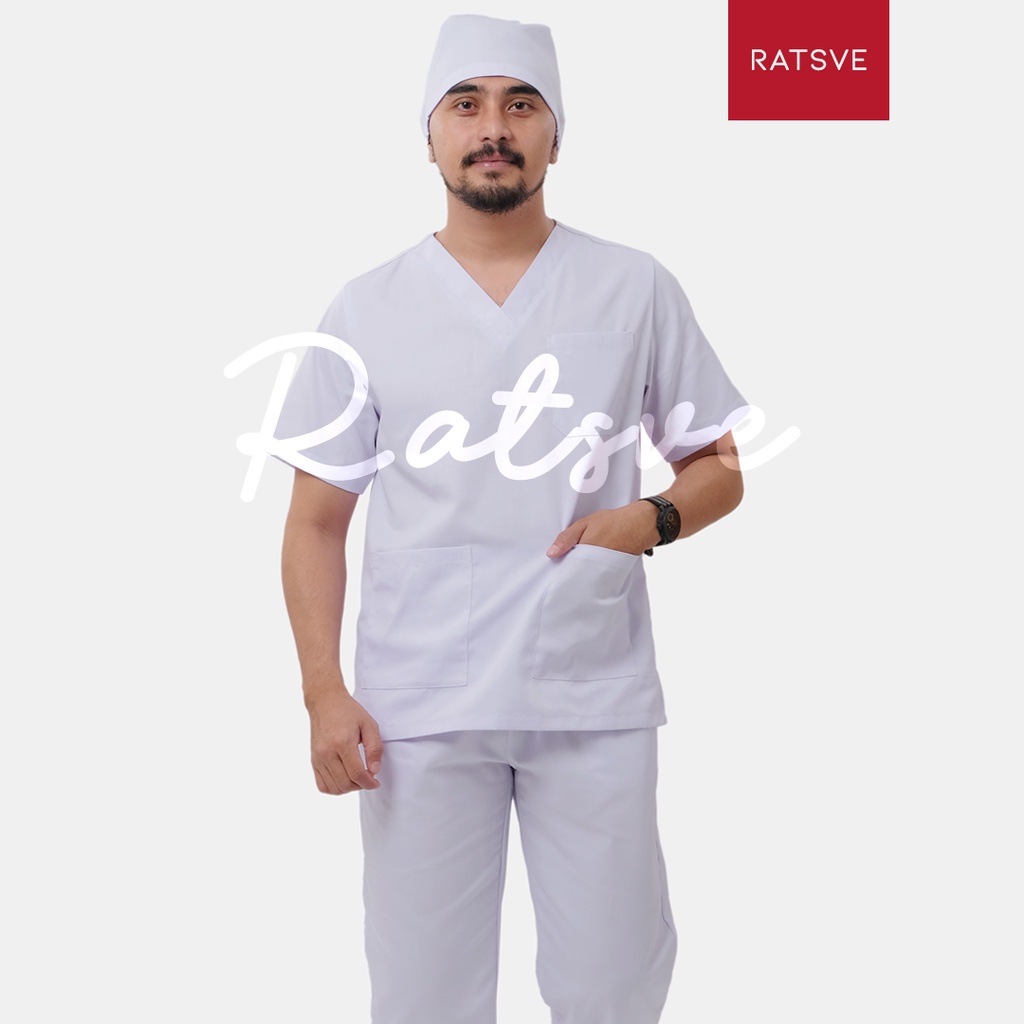 Jual BAJU MEDIS OK / SCRUB DOKTER / BAJU JAGA PERAWAT LENGAN PENDEK ...