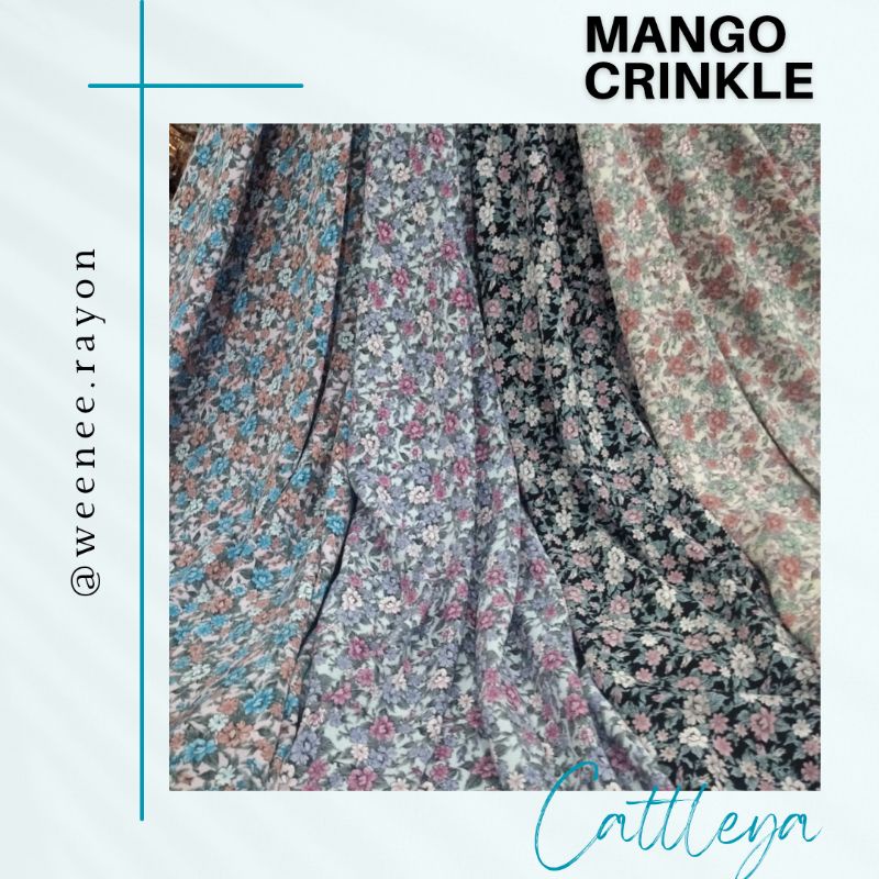 Jual kain mango murah crinkle yoryu Cattleya | Shopee Indonesia