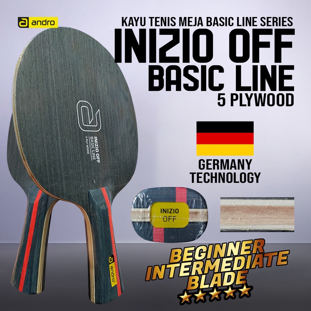 Jual Kayu Bat Tenis Meja Andro Inizio Offensive Serang 5plywood FL | Shopee Indonesia