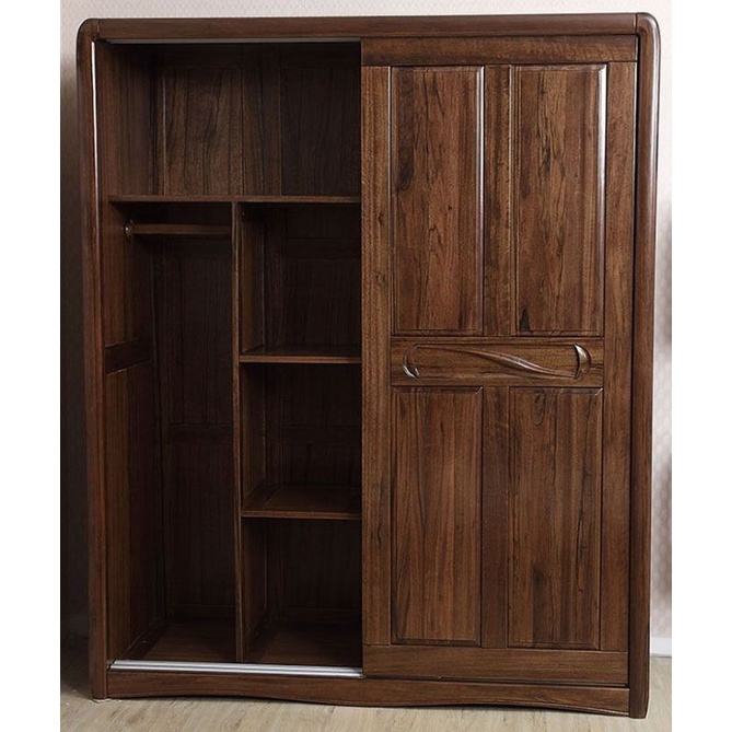 Jual ALMARI KAYU MINIMALIS KLASIK PINTU SLIDING | Shopee Indonesia