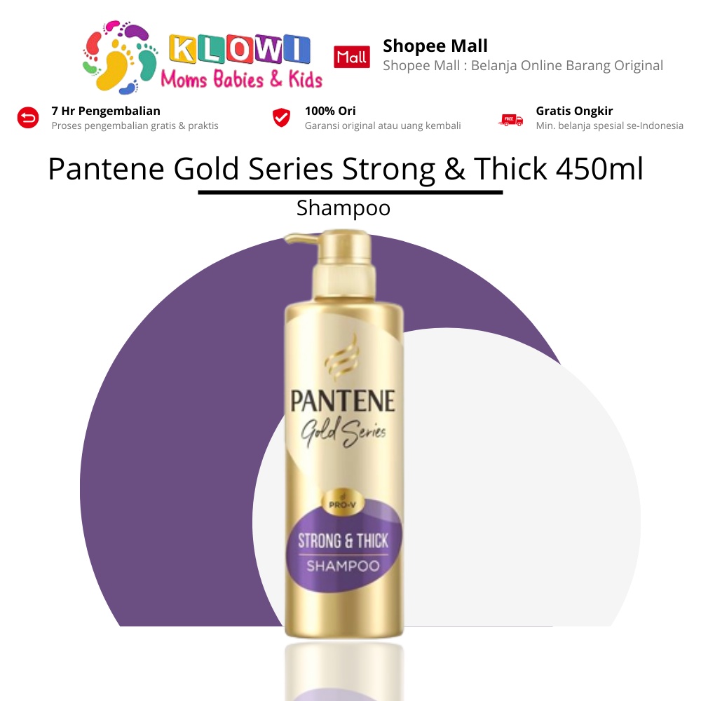 Jual Pantene Shampoo Gold Series Strong & Thick 450Ml | Shopee Indonesia