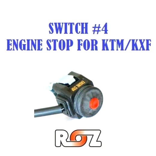 Jual Saklar ROZ Tombol KTM KX Engine Stop Kill Switch On Off Lampu Dim Starter UNIVERSAL KLX CRF ...