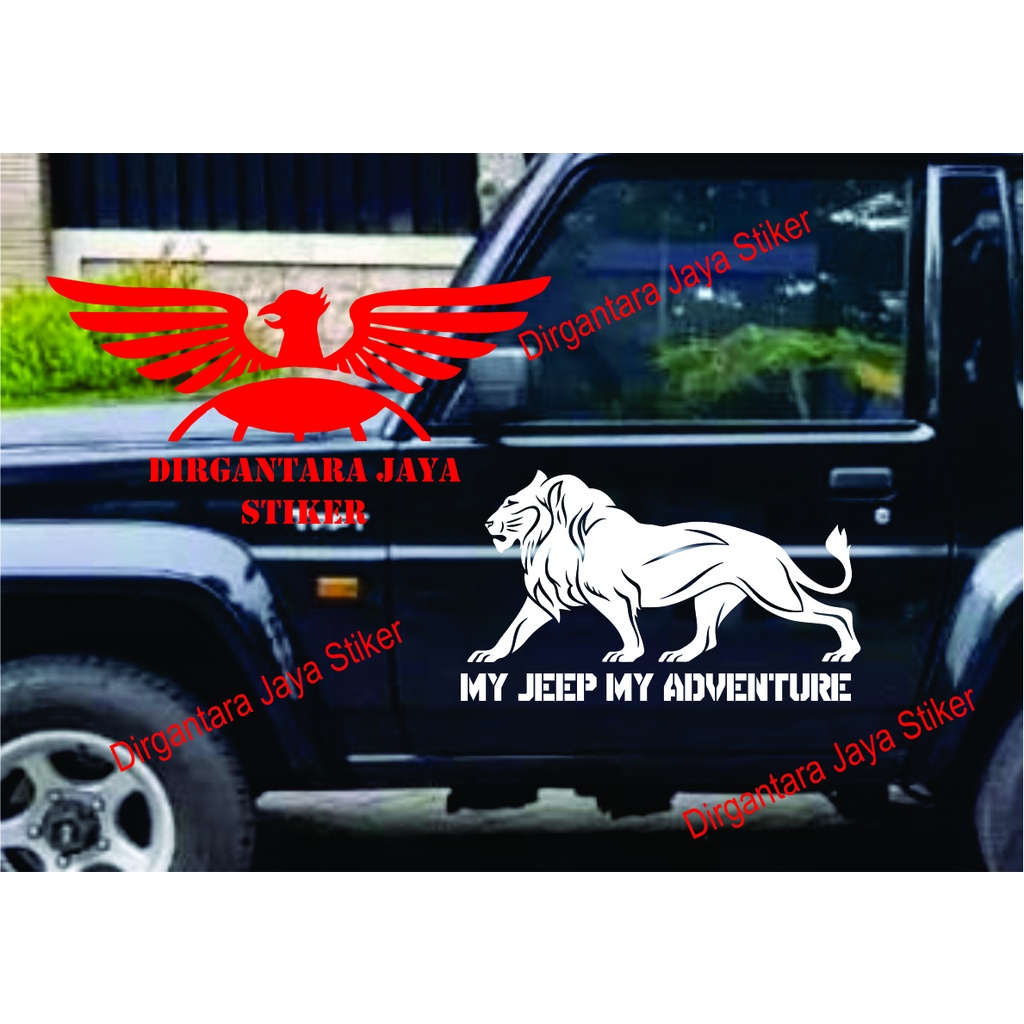Jual STIKER MOBIL JEEP STICKER JEEP SINGA STIKER MOBIL JEEP SINGA ...