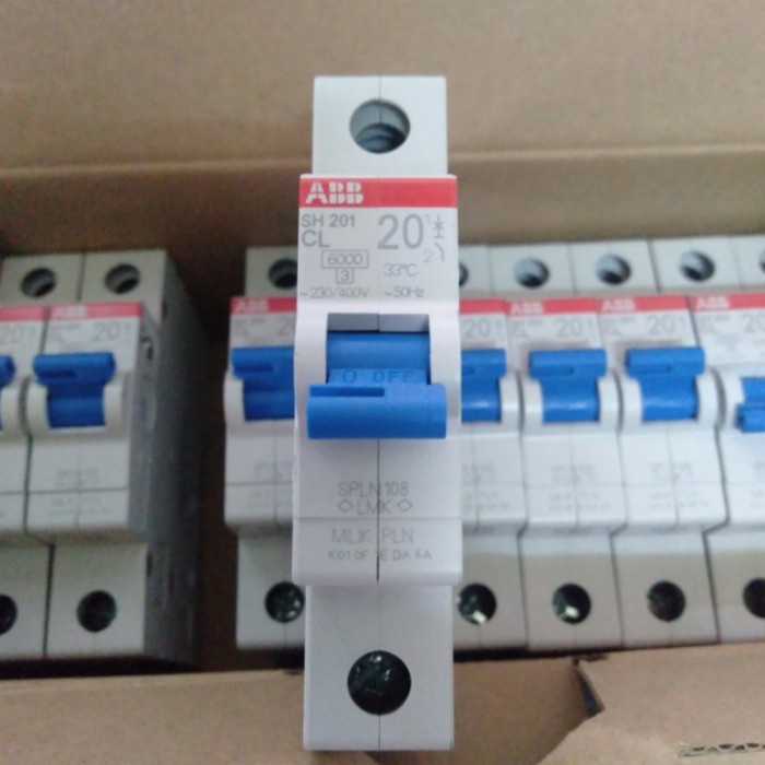 Jual MCB ABB 20 Amper Biru 1 phase Original PLN | Shopee Indonesia