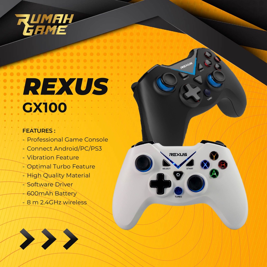 Jual Rexus Pro Gaming Wireless Gamepad Gladius GX100 | Shopee Indonesia