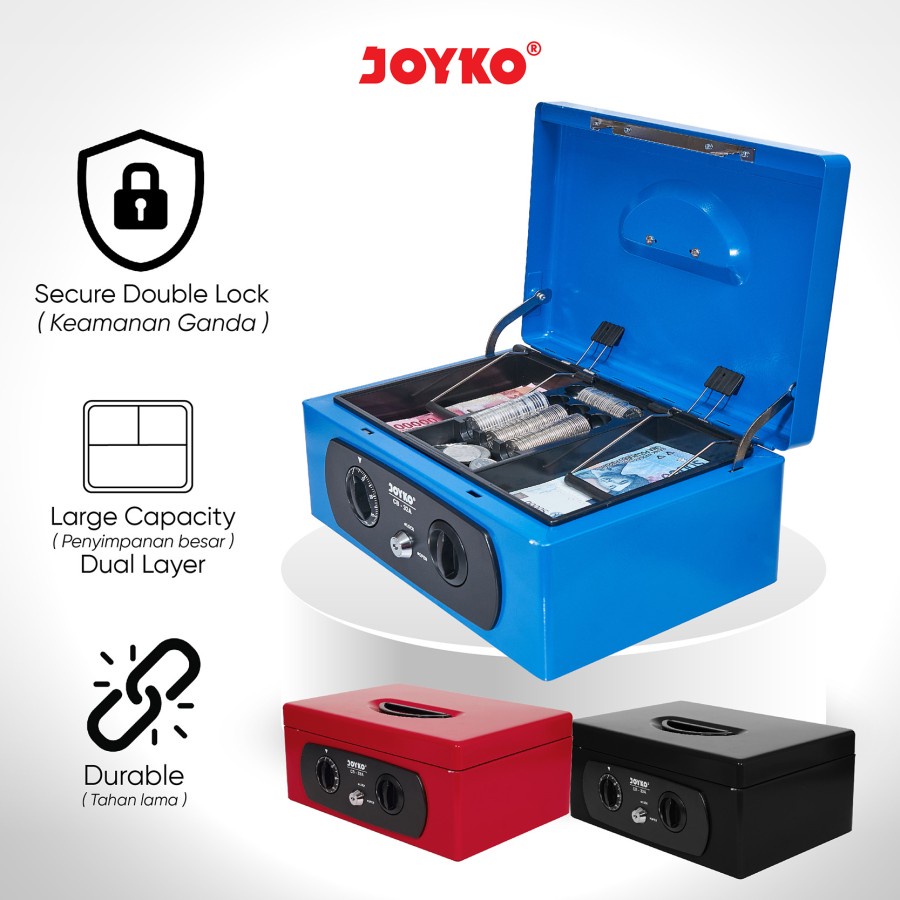 Jual Cash Box / Kotak Uang / Kotak Kas Joyko CB-32A | Shopee Indonesia