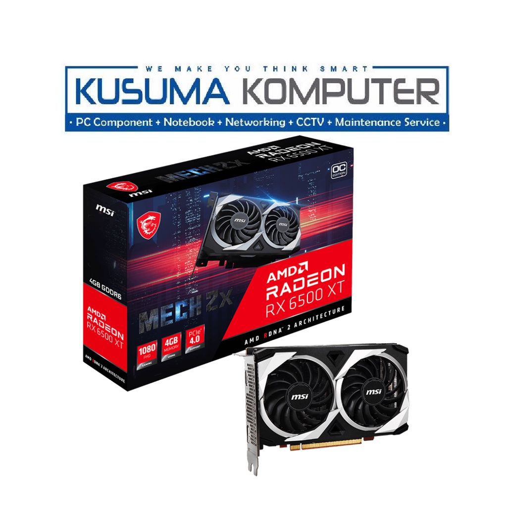 Jual MSI Radeon RX 6500 XT MECH 2X 4G OC RX 6500 XT 4GB GDDR6 | Shopee ...