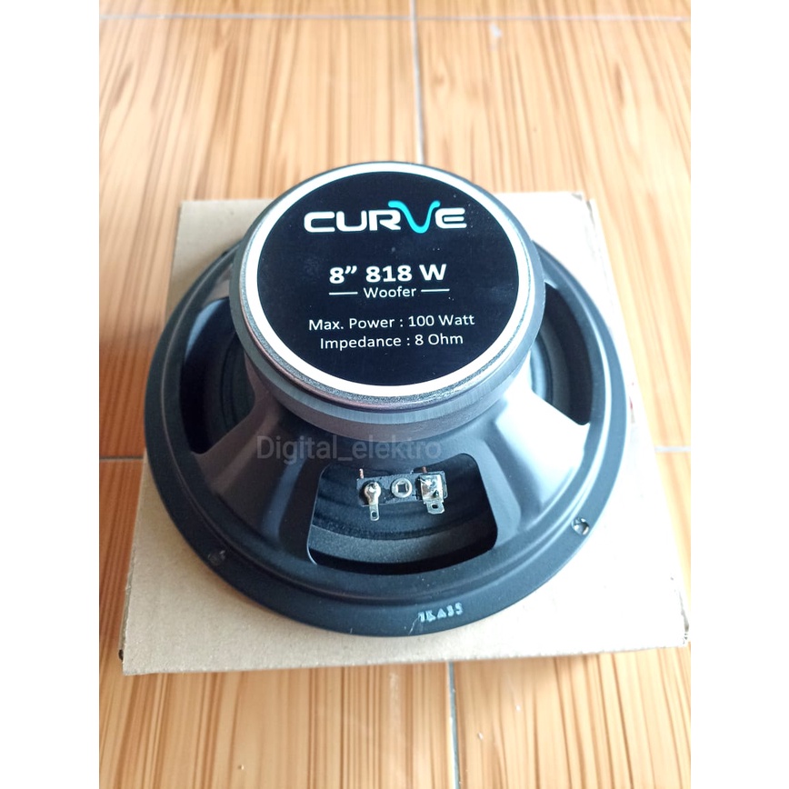 Jual Speaker Woofer 8 Inch CURVE 818 100 Watt 8 Ohm | Shopee Indonesia
