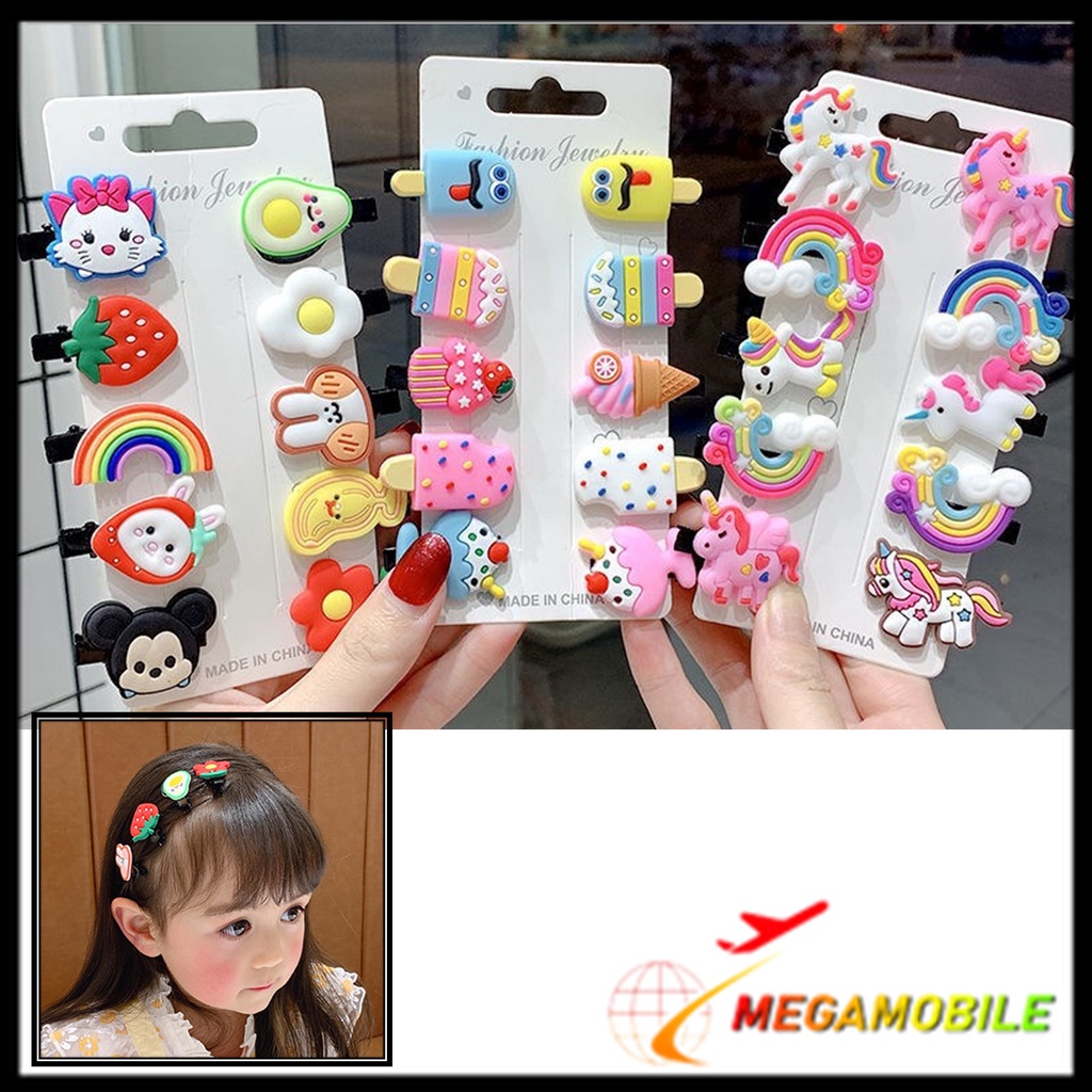 Jual MM - Jepit Rambut Anak Perempuan Lucu 10 in 1 Jepitan Rambut ...