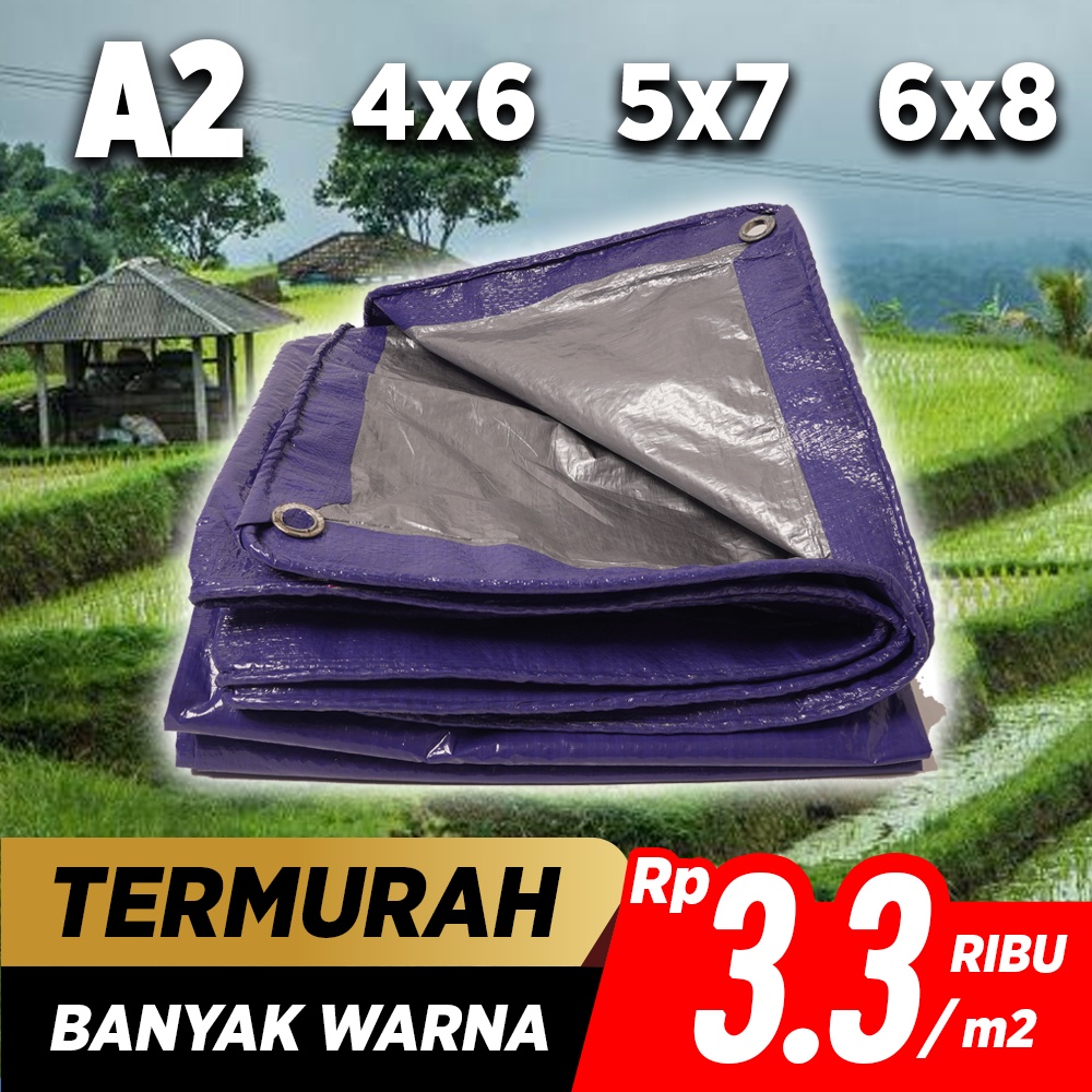 Jual Terpal Plastik A2 Uk 4x6 5x7 6x8 Premium Harga Termurah Rp 3,300/m ...