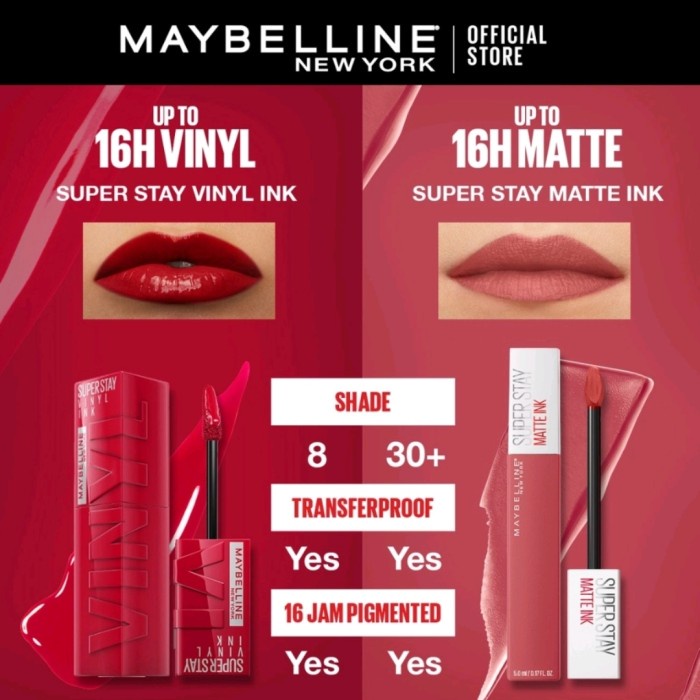 Jual Maybelline Superstay Vinyl Ink - 30 Unrivaled | Shopee Indonesia
