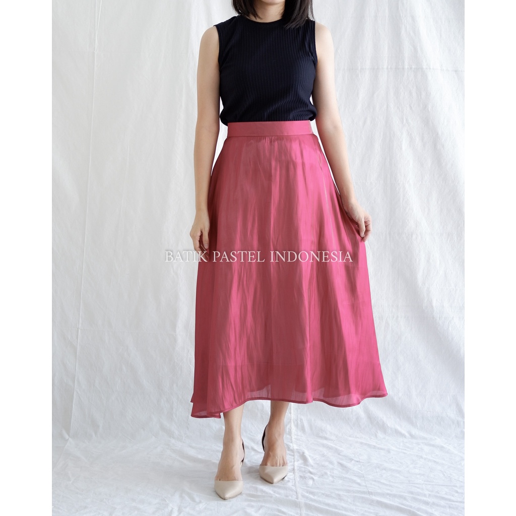 Jual Rok Shimmer / Shimmer Flare Skirt - Batik Pastel | Shopee Indonesia