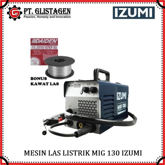 Jual Mesin Las Listrik MIG CO2 Tanpa Gas Welding Gasless MIGi 130 IZUMI ...
