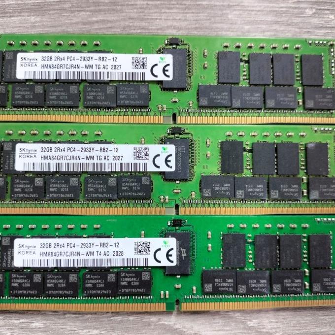 Jual Ram Memory Server Ddr4 32gb 2rx4 Pc4 2933y Rb2 12 Merk Skhynix Ok