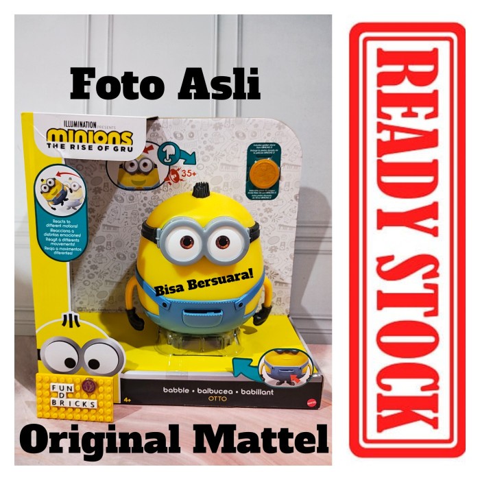Jual Minions The Rise Of Gru Babble Otto Interactive Robot Mattel ...