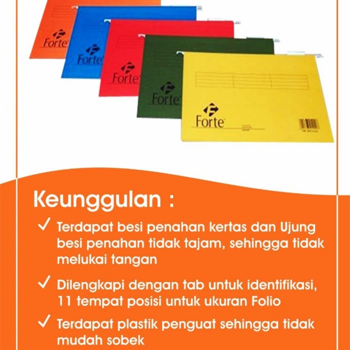Jual Terlaris Hang Map Folio Forte / Hanging Map /Map Gantung Folio ...