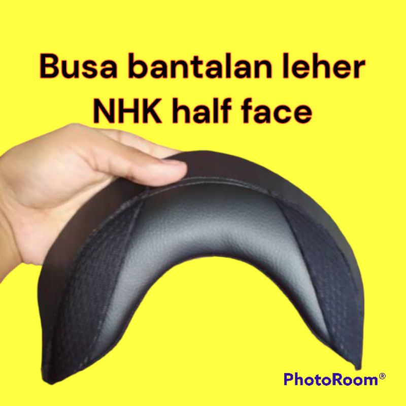 Jual busa leher helm half face NHK R6 predator aviator reventor gozila ...