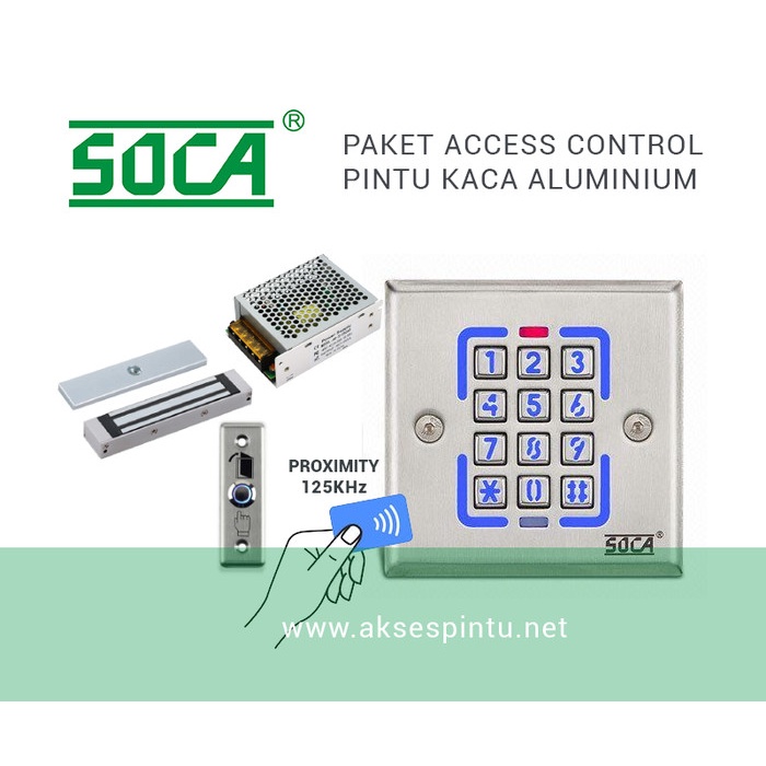 Jual Paket Access Control Murah Pintu Kaca Frame Aluminium Pintu Kayu ...