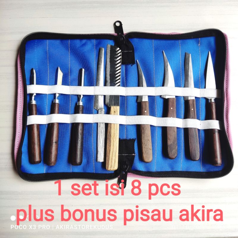 Jual pisau ukir buah/ pisau carving / pisau garnish Akira tumpeng 1 set ...