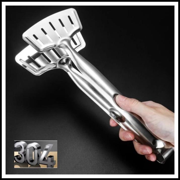 Jual TERMURAH FOOD TONGS/ FRIED FISH STEAK BBQ TONGS CLIP GRIPPER ...