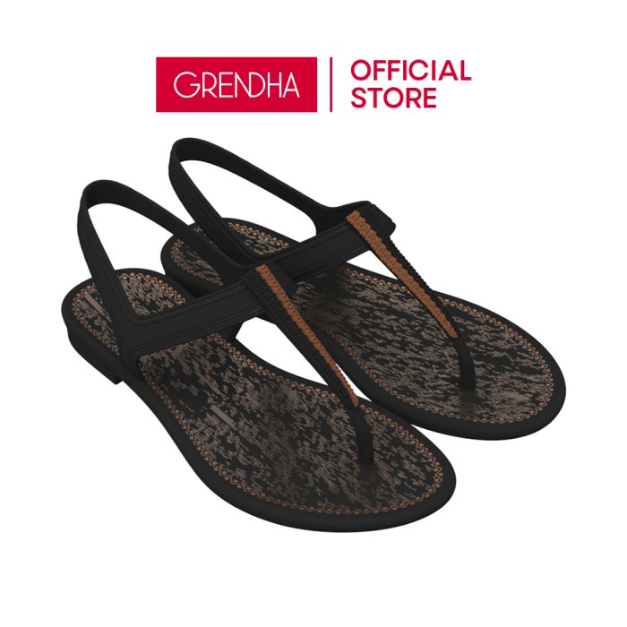 Jual GRENDHA Cacau Croche Sandal Black 118543AE461 | Shopee Indonesia