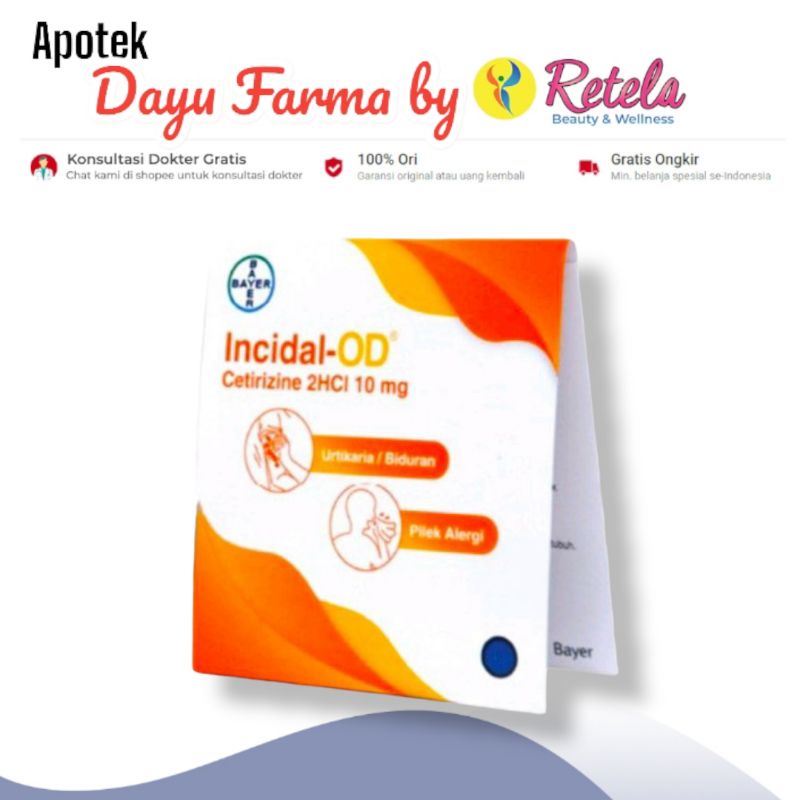 Jual INCIDAL-OD 10MG STRIP 4 CAPSUL | Shopee Indonesia