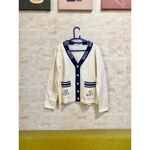 Jual Cardigan Gucci Biru Murah | Shopee Indonesia