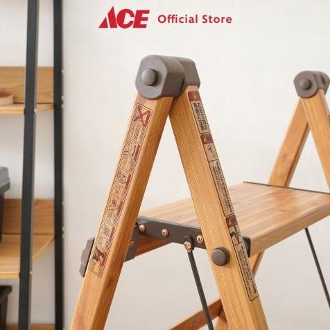 Jual Ace - Krisbow Tangga Lipat Aluminium 3 Step Motif Kayu | Shopee ...