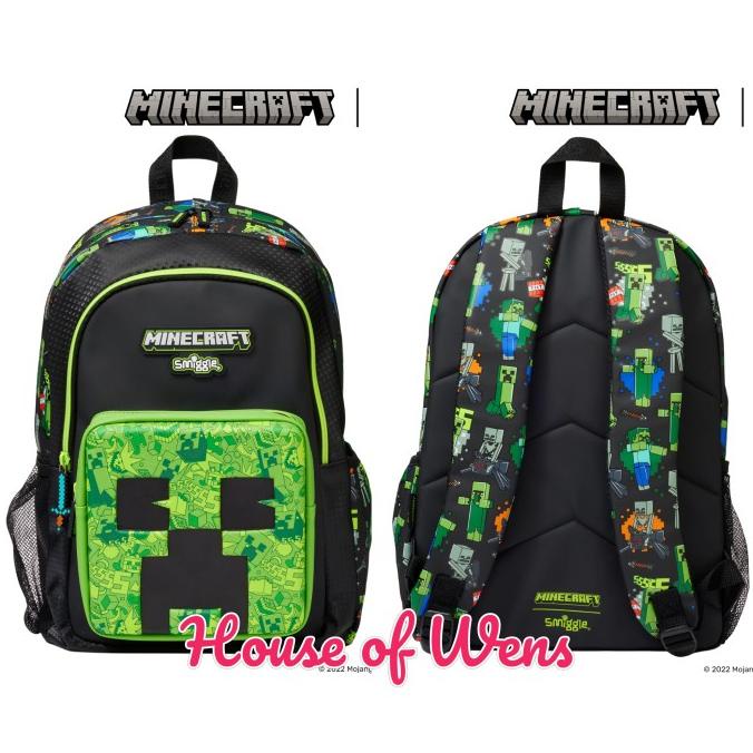 Jual Smiggle Minecraft Classic Backpack Original - Tas Backpack Smiggle ...