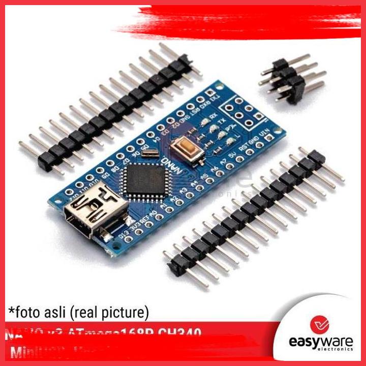 Jual (EASY) NANO V3 ATMEGA168P CH340 ARDUINO NANO COMPATIBLE NANO ATMEGA168 | Shopee Indonesia
