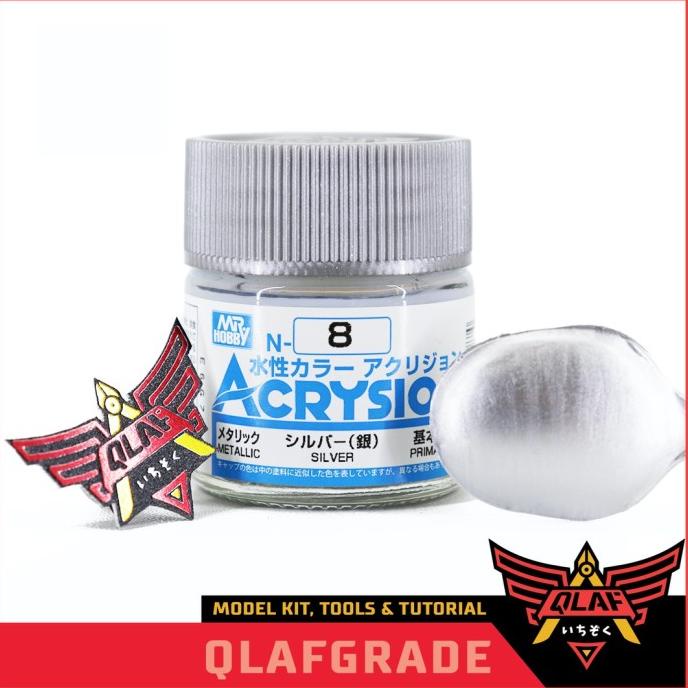 Jual Cat Gundam + Acrysion Silver N8 + Mr Hobby + Cat Acrylic Water Based | Shopee Indonesia